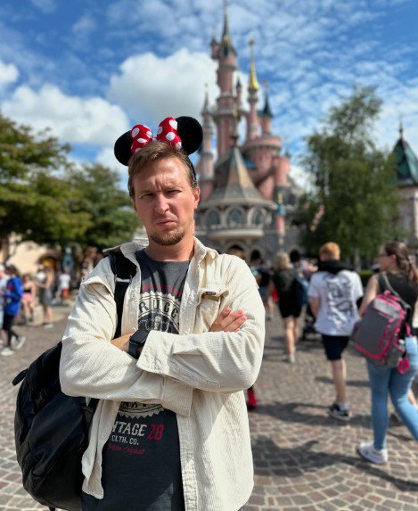 Pictured: Russian drone tech boss at Disneyland