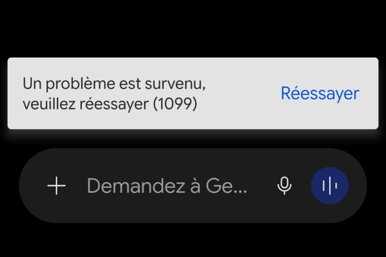 Panne de Gemini : l’IA de Google ne donne plus aucun résultat