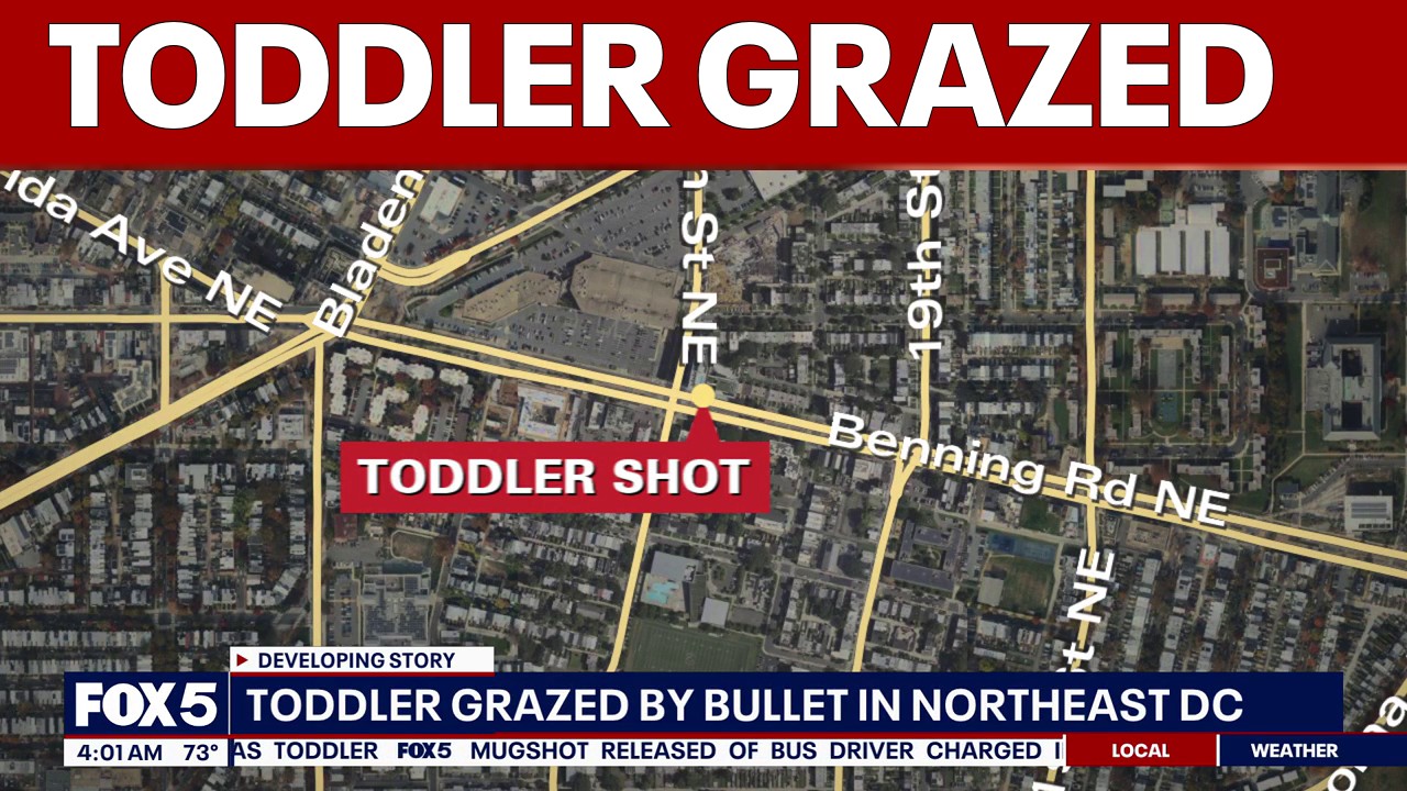 3-year-old boy grazed by bullet in DC shooting | FOX 5 at 4AM