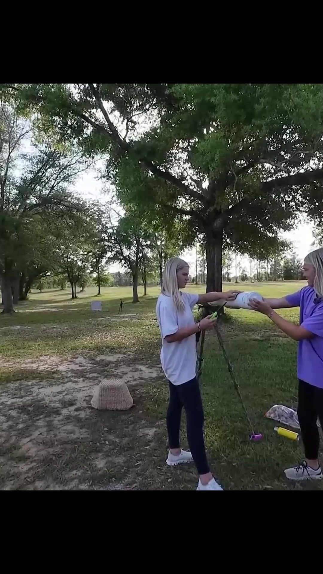 Twins build a backyard cannon project