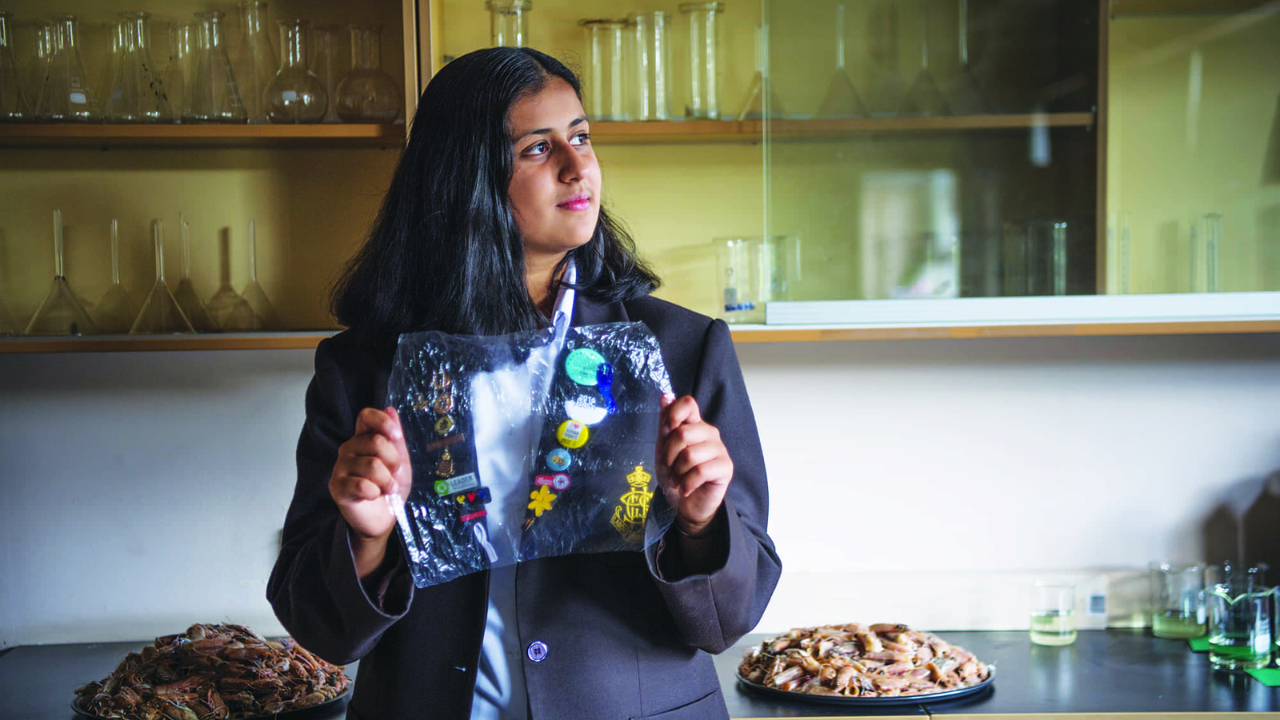 Meet Angelina Arora: A schoolgirl who turns prawn shells into ...