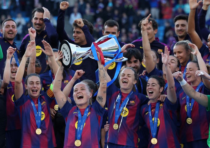 Soccer-Women’s Champions League hits new audience benchmark, says UEFA