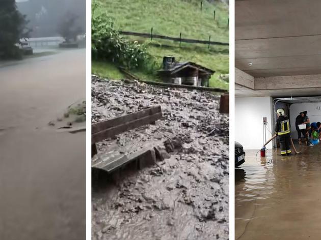 Unwetter überrollen Südtirol: Schlammlawinen, volle Keller, gesperrte ...
