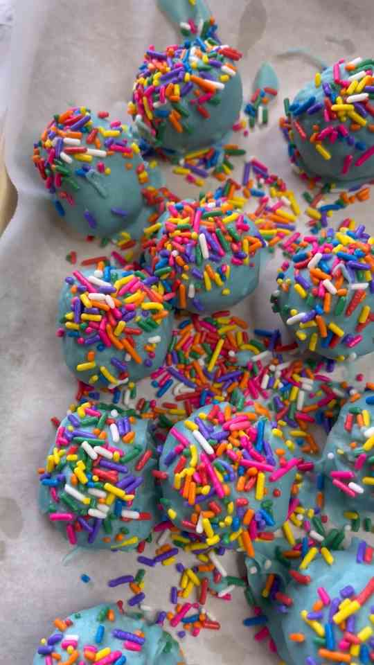 These birthday cake truffles bring celebration to every bite