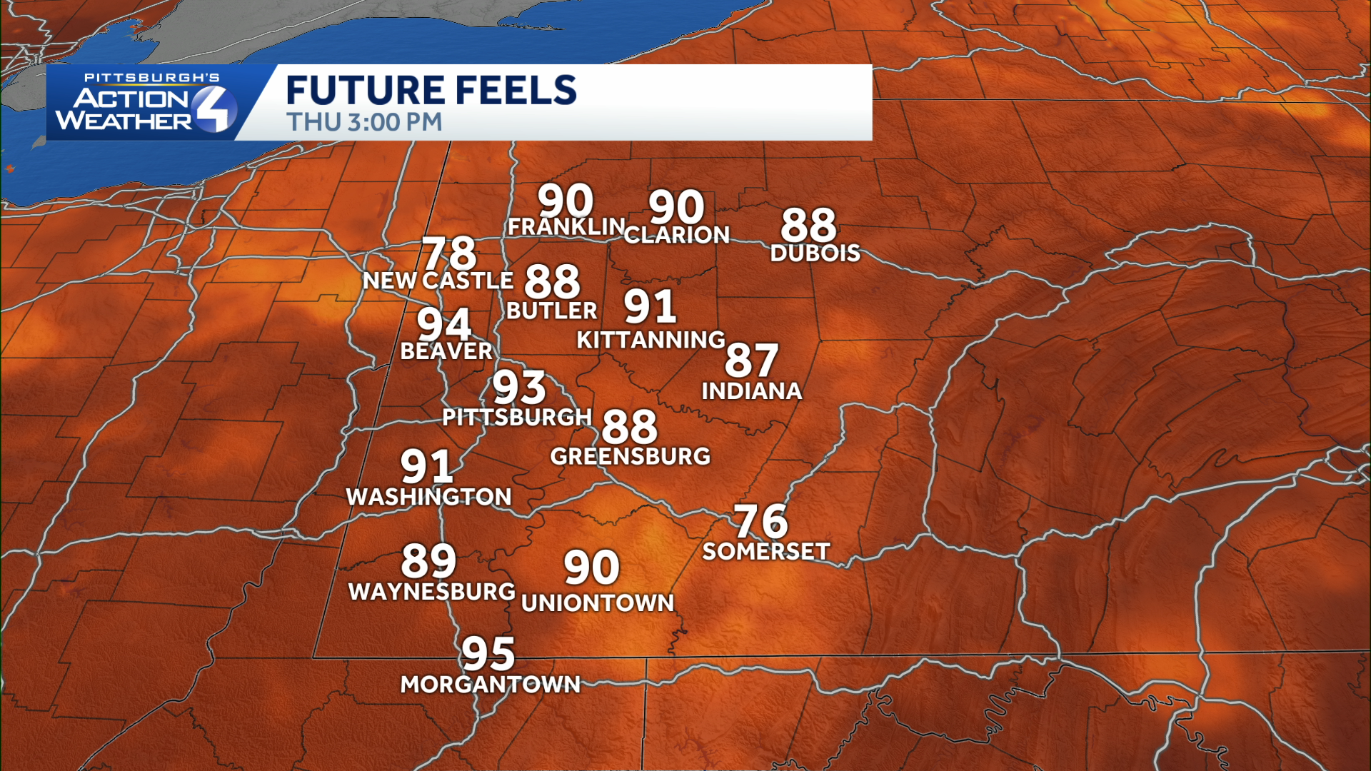 'Code red' heat advisory issued for Allegheny County Thursday
