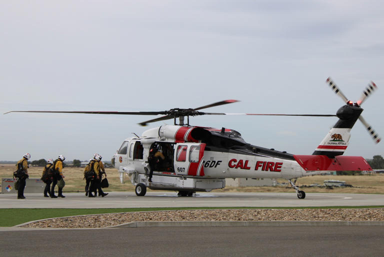Firefighting efforts take flight from Vina Helitack Base