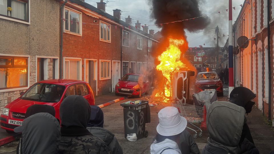 Homes and vehicles set alight in Northern Ireland as knife attack ...