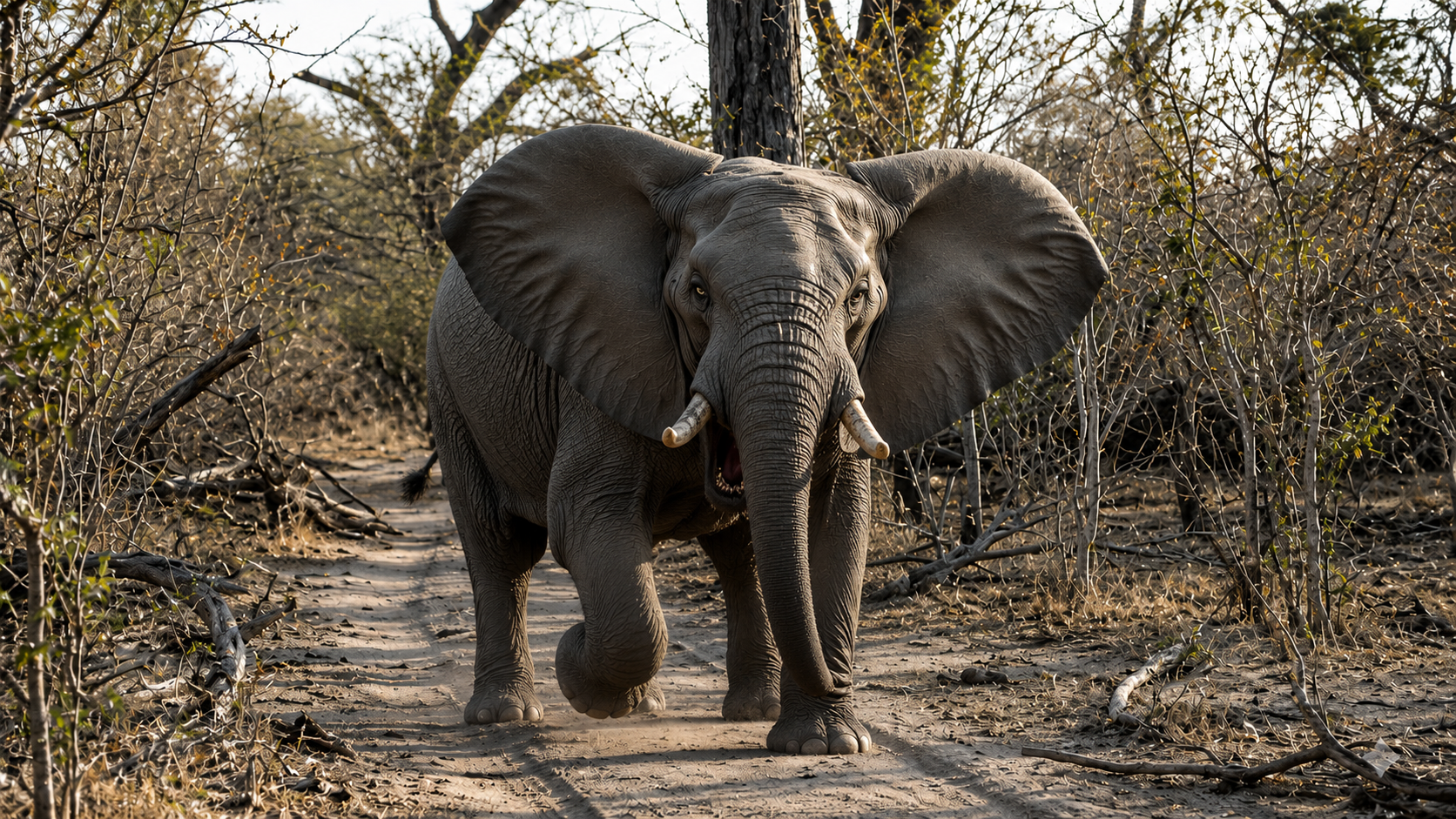 They got too close to this elephant - and almost paid with their lives