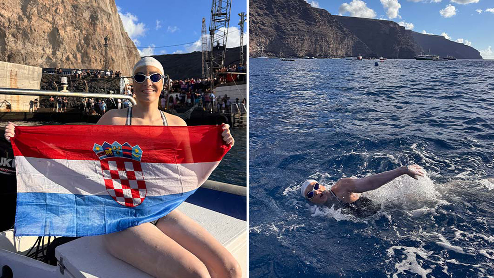 Swimmer sets record for fastest female circumnavigation swim around ...