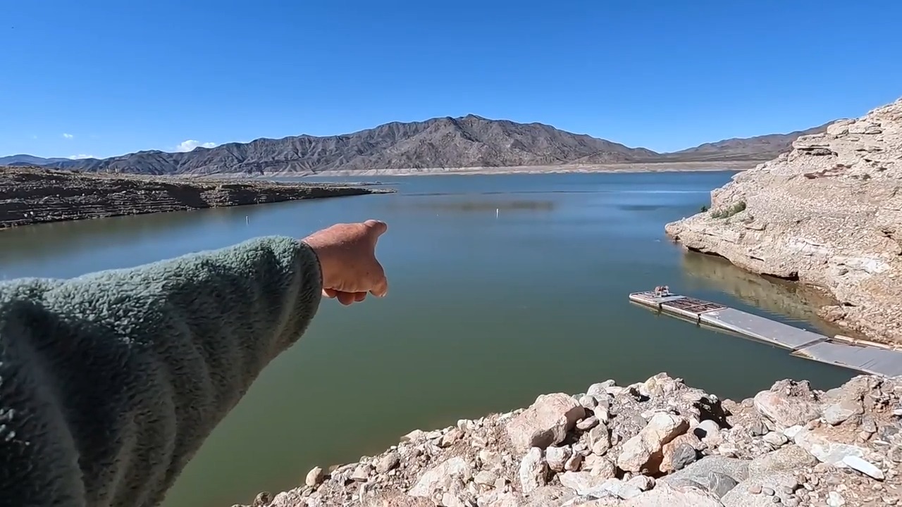 When Lake Mead dropped away from 'the old ramp' the shoreline looked ...