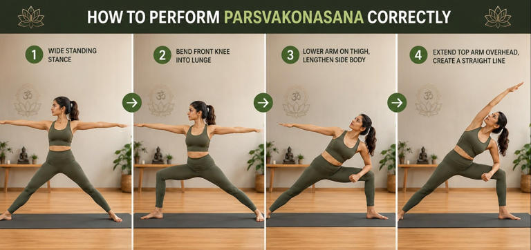 Learn to do parsvakonasana yoga: Benefits and tips to improve your pose
