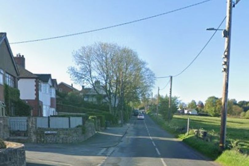 Police and engineers called as car hits telegraph pole on 'blocked' road