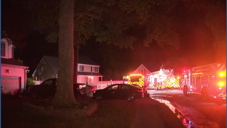 Shed fire spreads to tree on Fawn Circle in Hampton