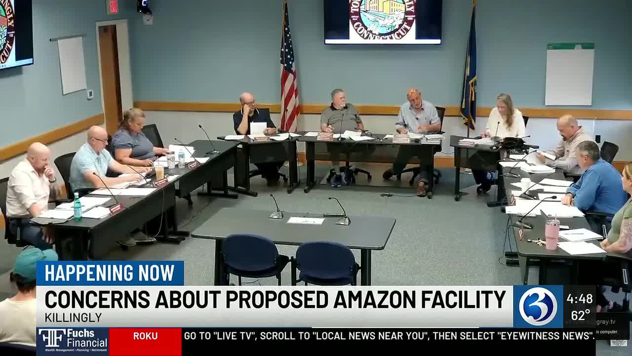 Killingly residents voice concerns over proposed Amazon warehouse