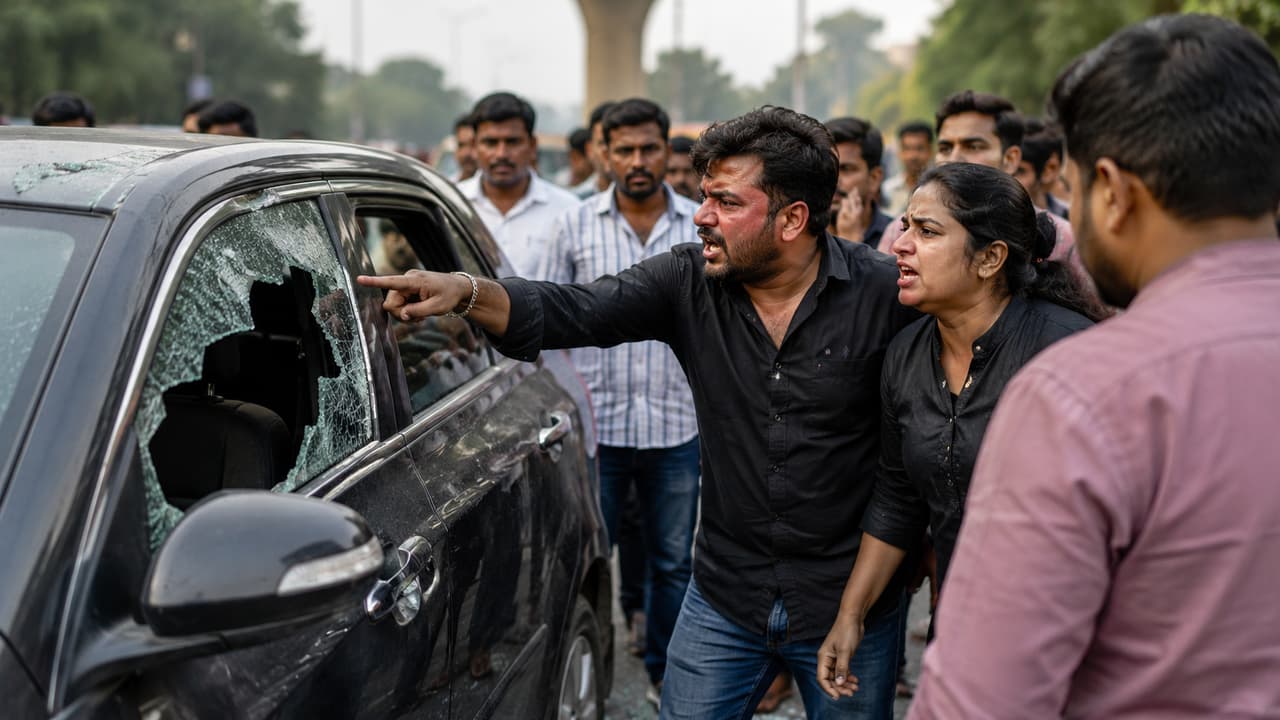 Noida: Driver applies brakes just in time to save child, ends up being ...