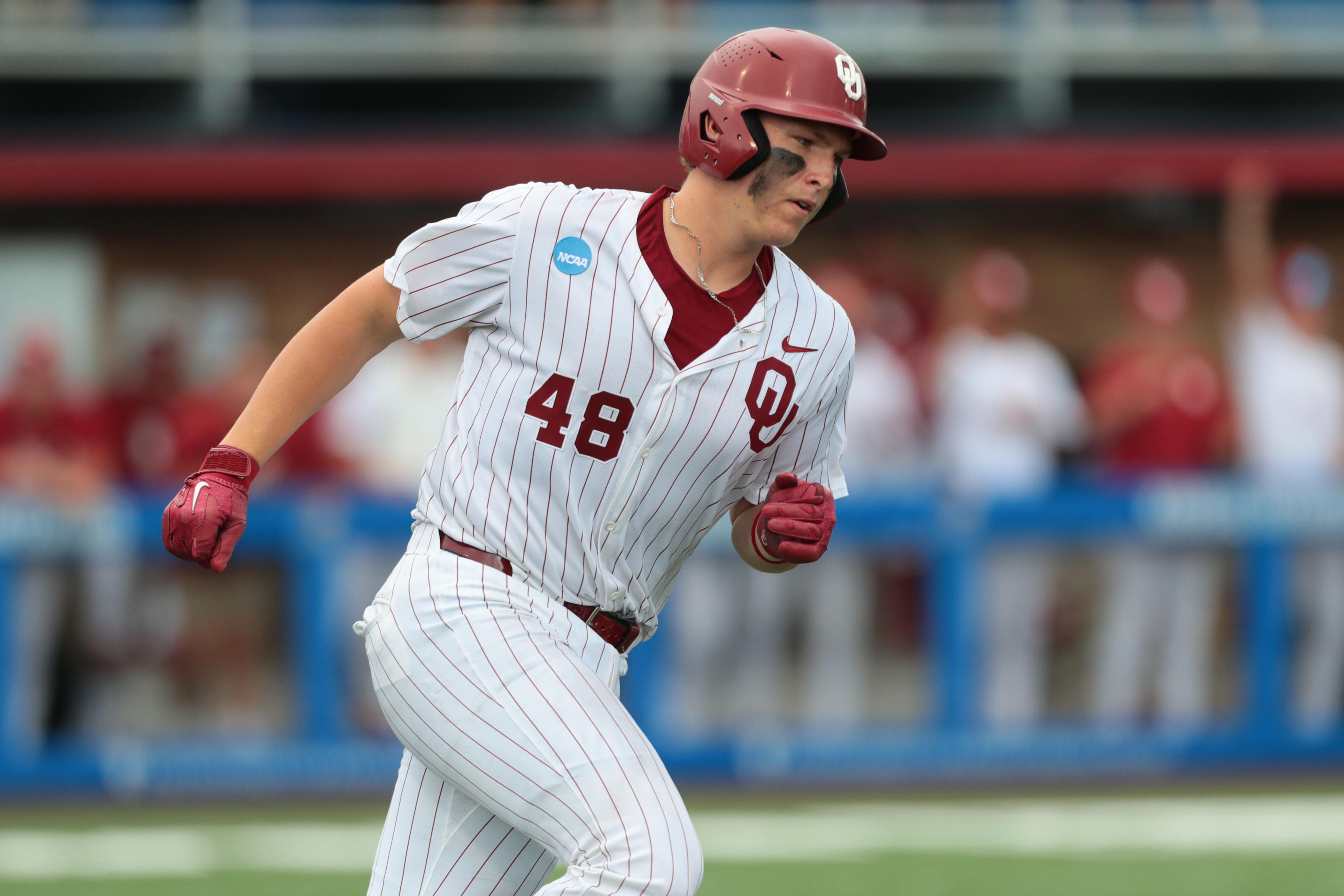 Oklahoma's Deiten Lachance hits monstrous home run, limps around bases ...