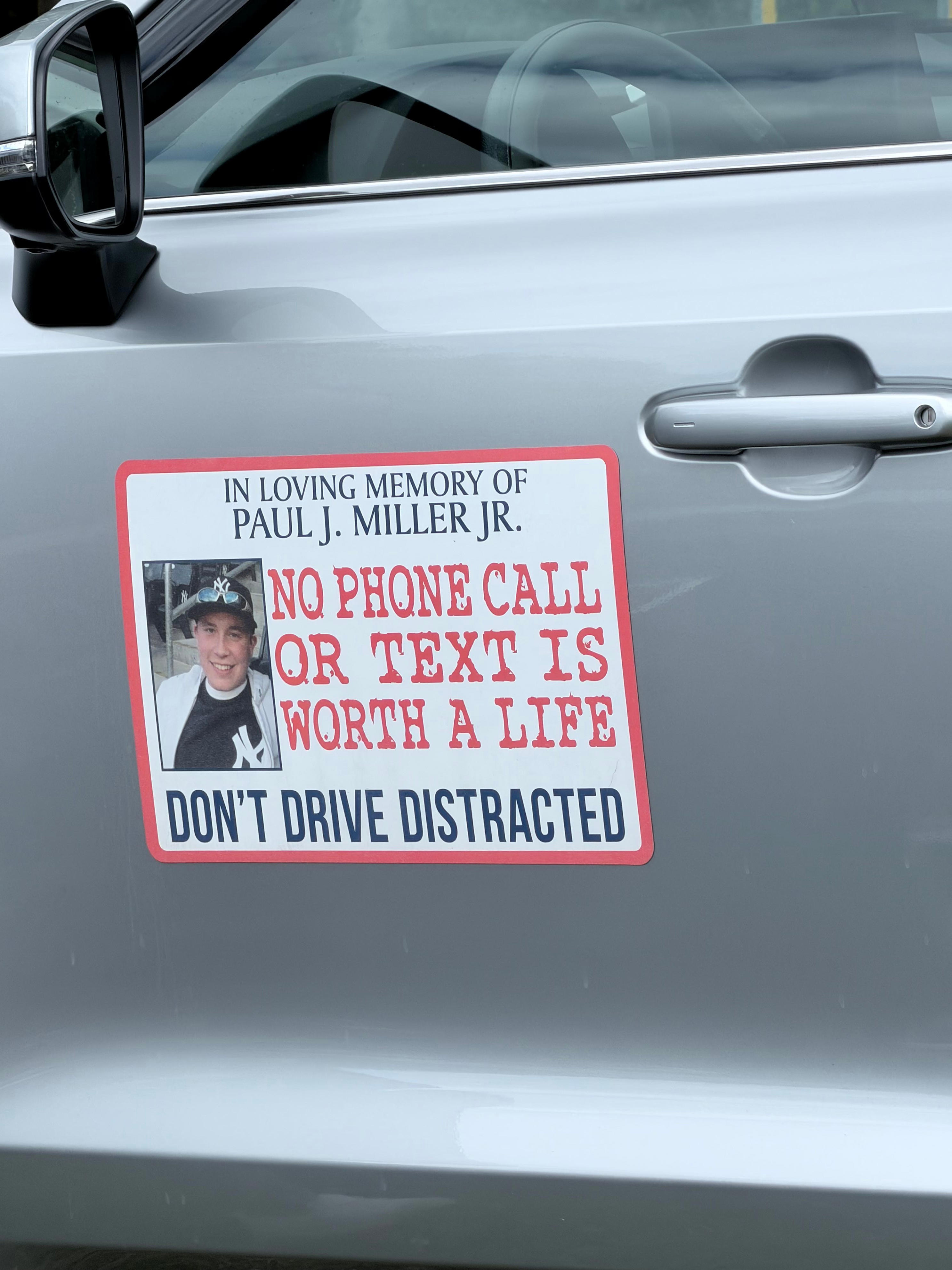 Distracted drivers can now be fined under Paul Miller's law