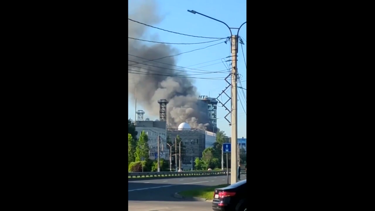 Black smoke pours from building in Russia’s Cheboksary, Ukraine claims ...