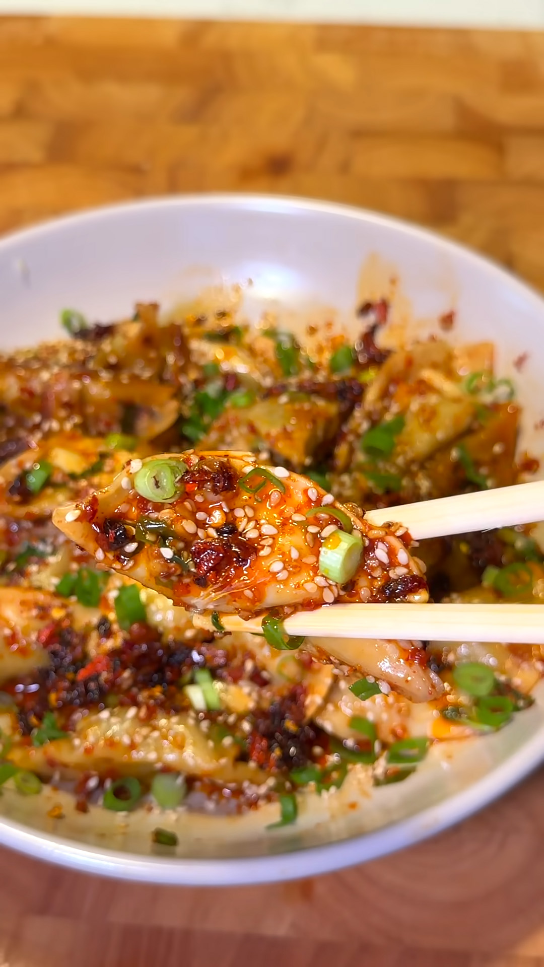 How to make the best garlic chili dumplings