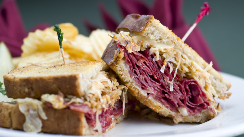 Use garlic butter to knock your next Reuben sandwich out of the park
