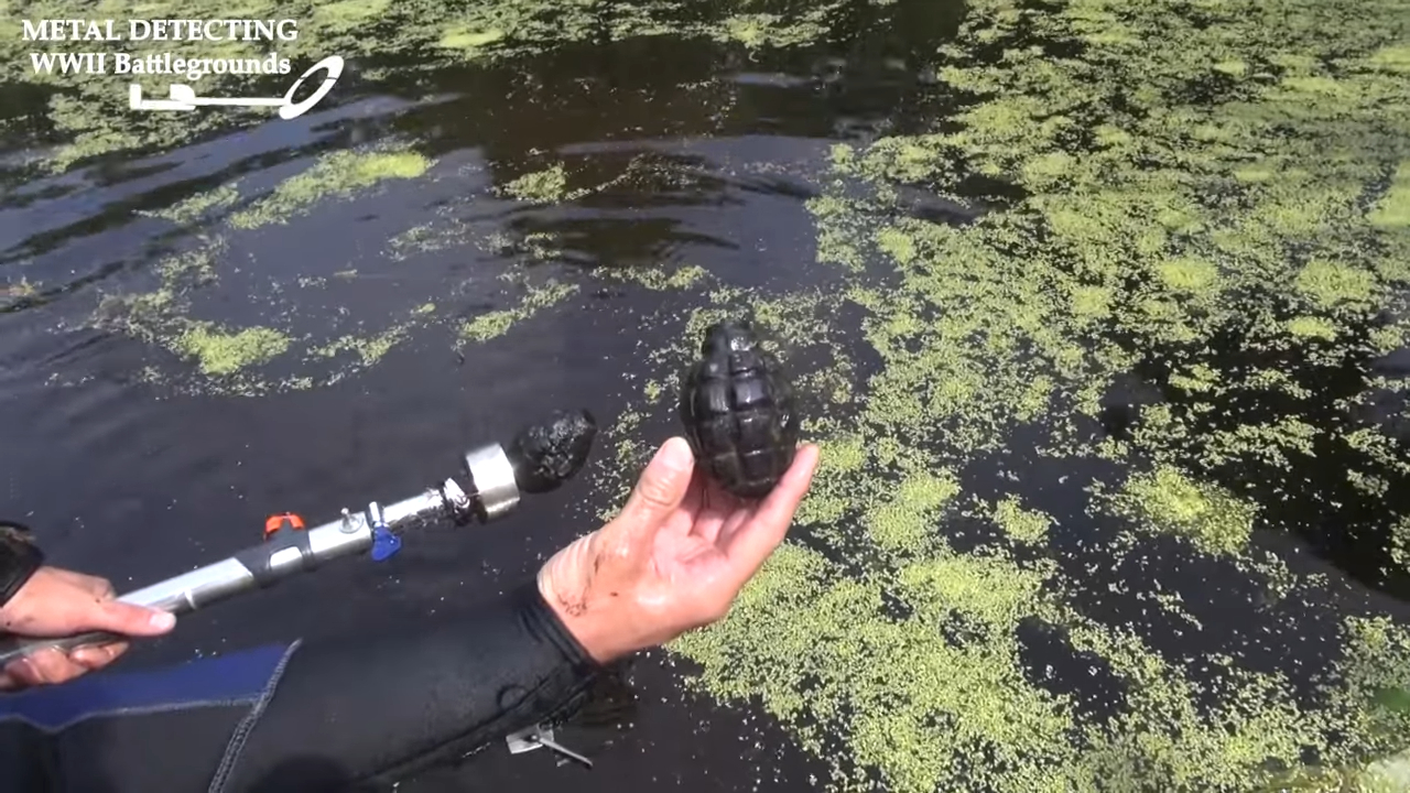 Untouched WW2 relics surface from a lake frozen in time