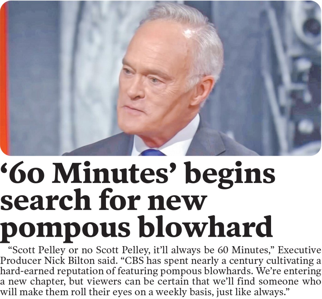 Best of the Babylon Bee: '60 Minutes' begins search for new pompous ...