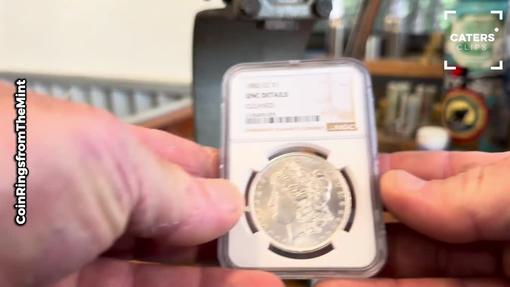 How an antique silver dollar is turned into a ring