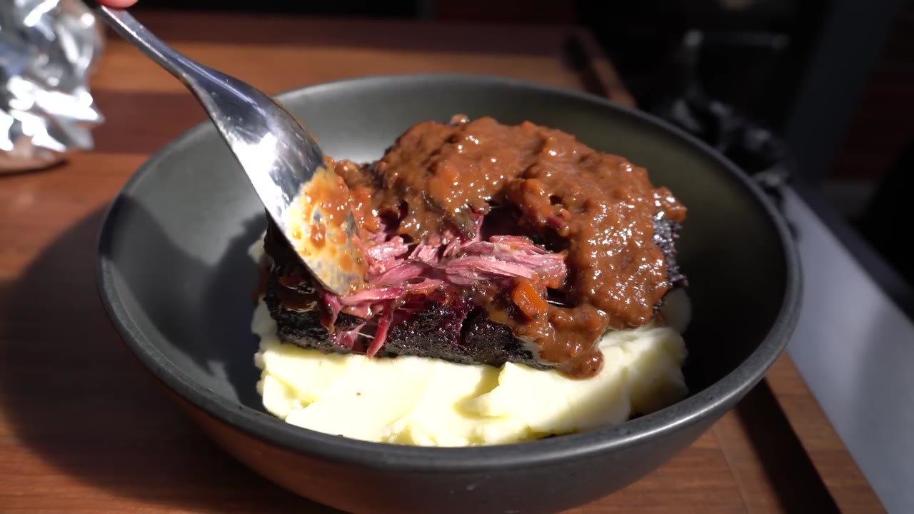 Discovering the tender magic of smoked beef cheeks