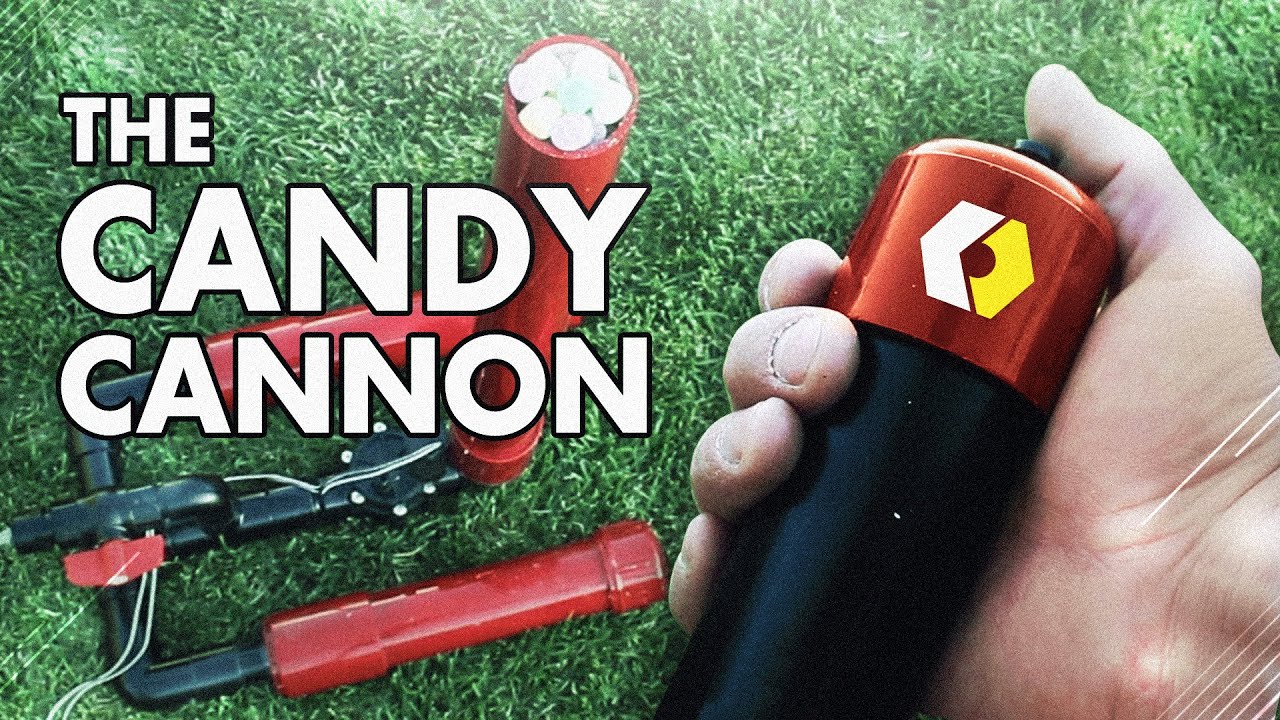 Candy cannon that shoots over 100 feet