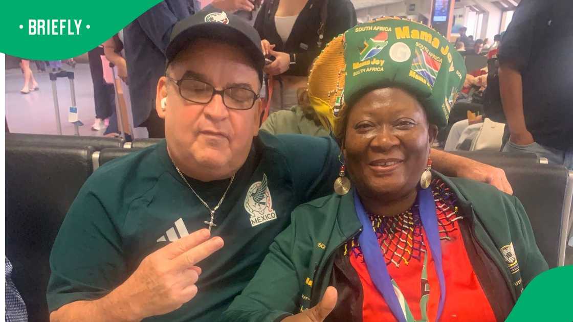 Mama Joy lands in Mexico after World Cup travel row to back Bafana Bafana