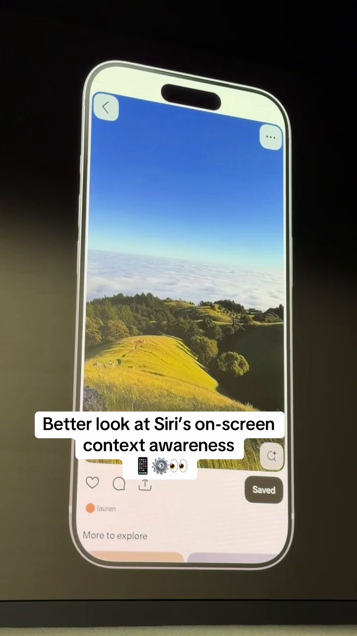Apple demonstrates Siri's new on-screen context awareness
