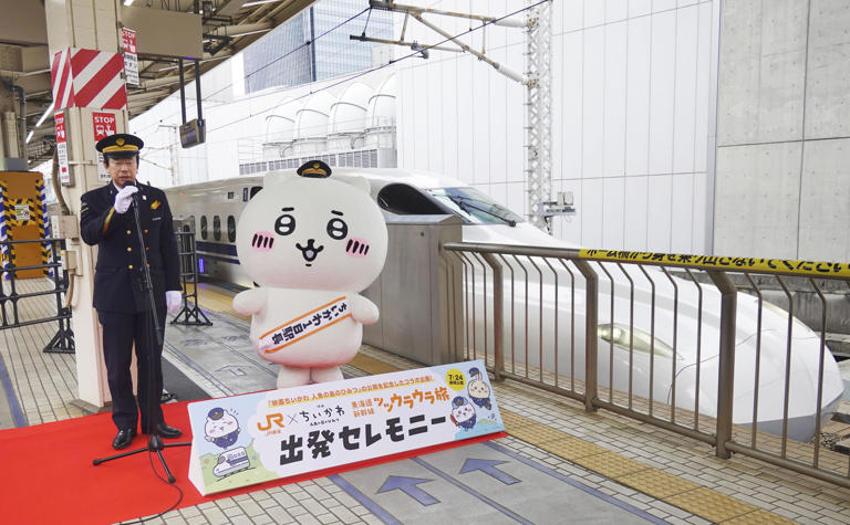 Japanese manga character Chiikawa named Tokyo Station master for a day