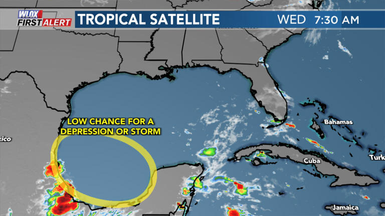 Area to watch in Bay of Campeche late-week