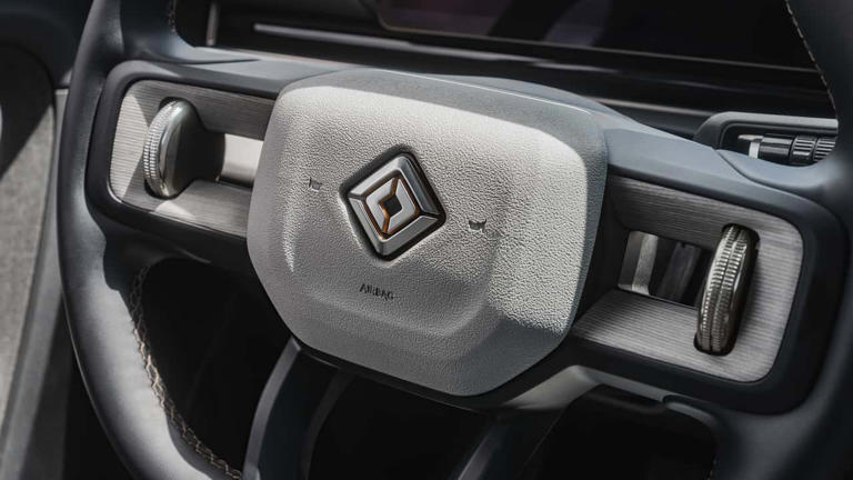 Rivian's volume knob replacement is clever. Maybe too clever