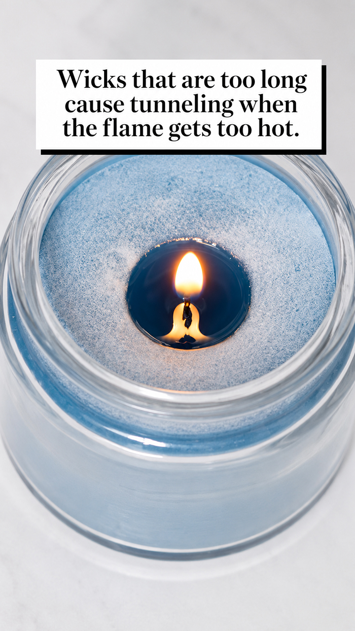 How to properly trim candle wicks before lighting