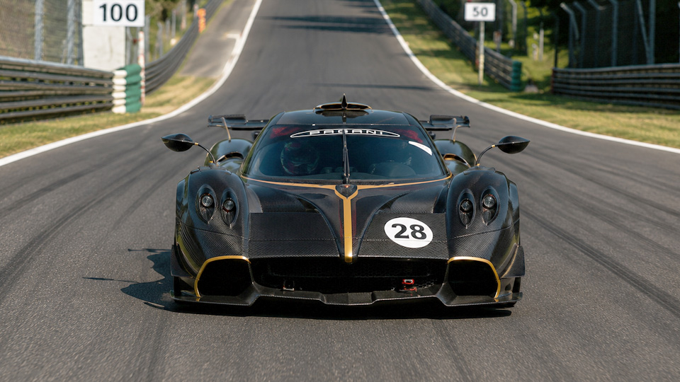 Huayra R engine note flat out at 9,000 RPM