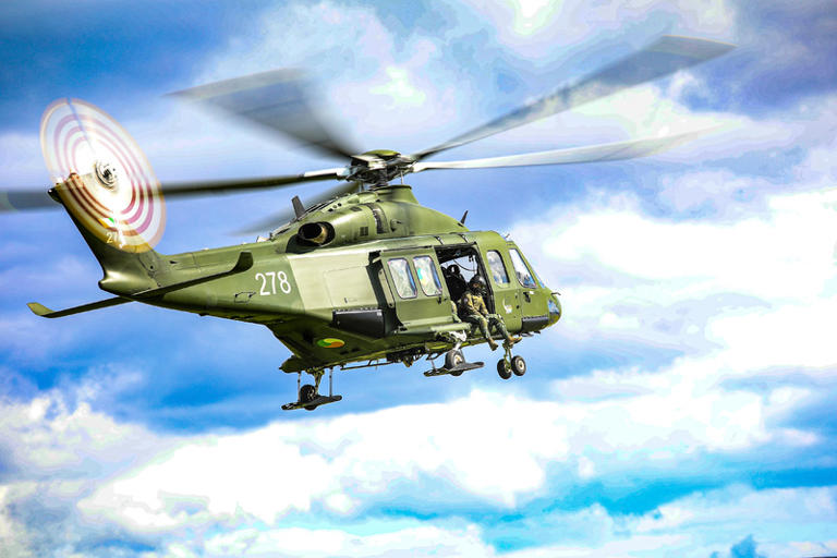 Irish military helicopter crews have been practicing shooting down ...