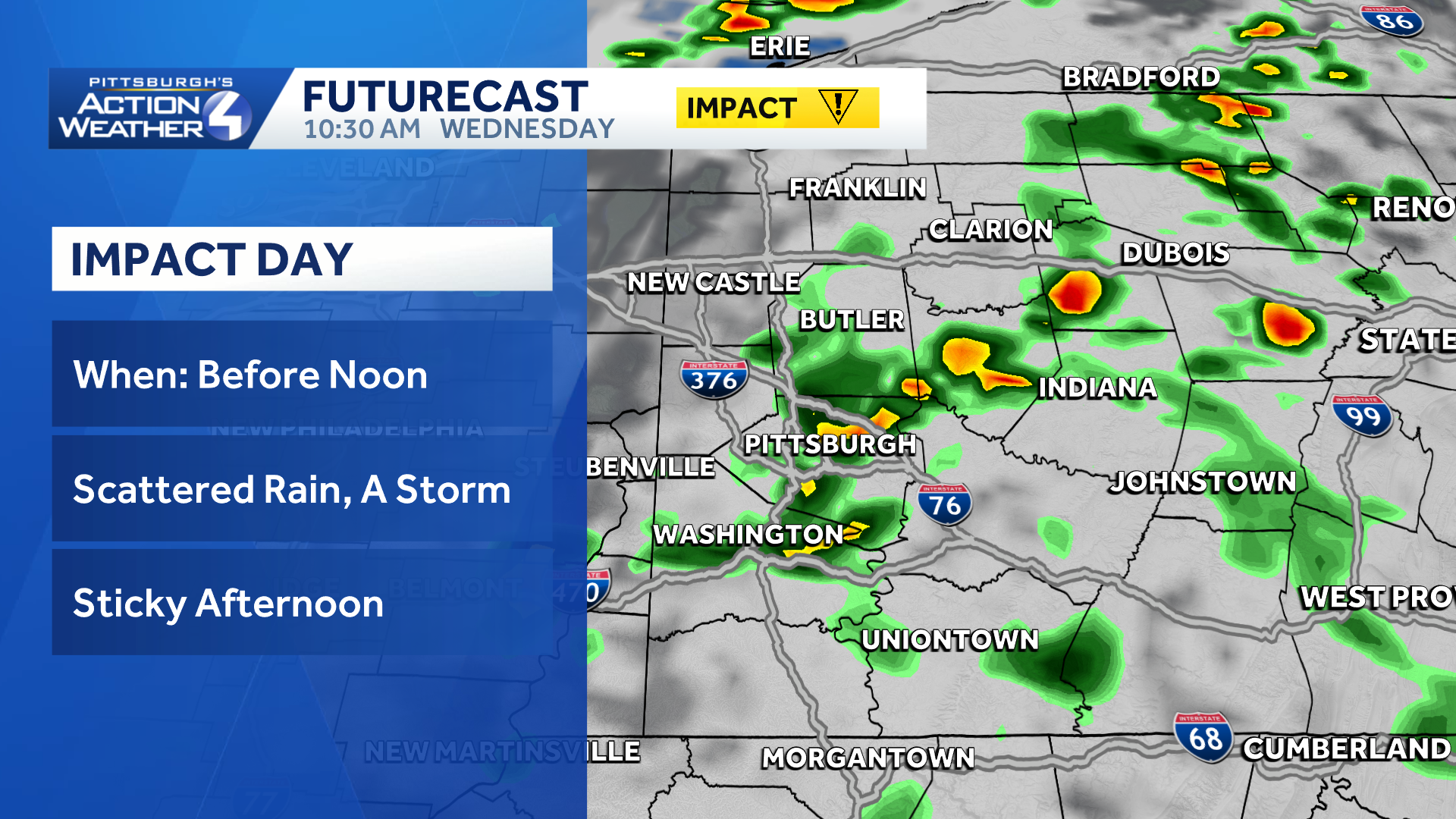 Warm, muggy weather brings afternoon storms, heavy downpours and gusty ...