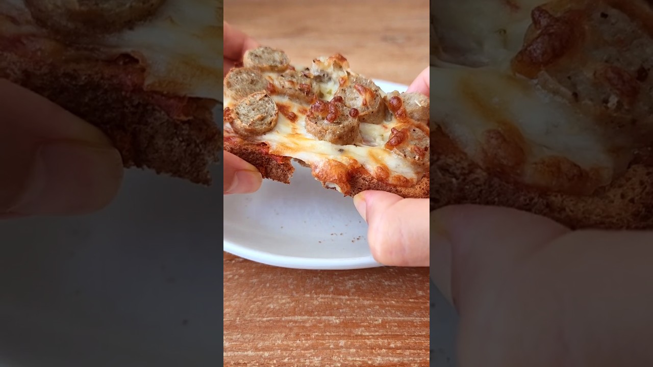 🍕Sausage pizza toast | Easy air fryer breakfast