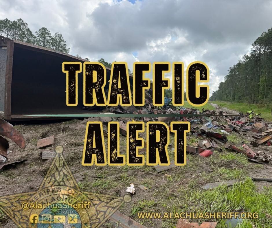 Accident involving semi-truck on Waldo Road causes blockage