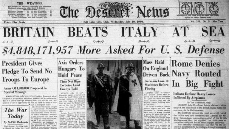Deseret News archives: World War II turned in the skies above England ...