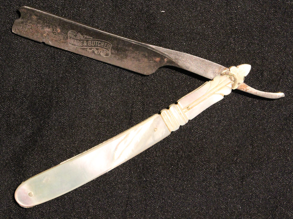 Old straight razors and shaving kits that grooming collectors pay well for