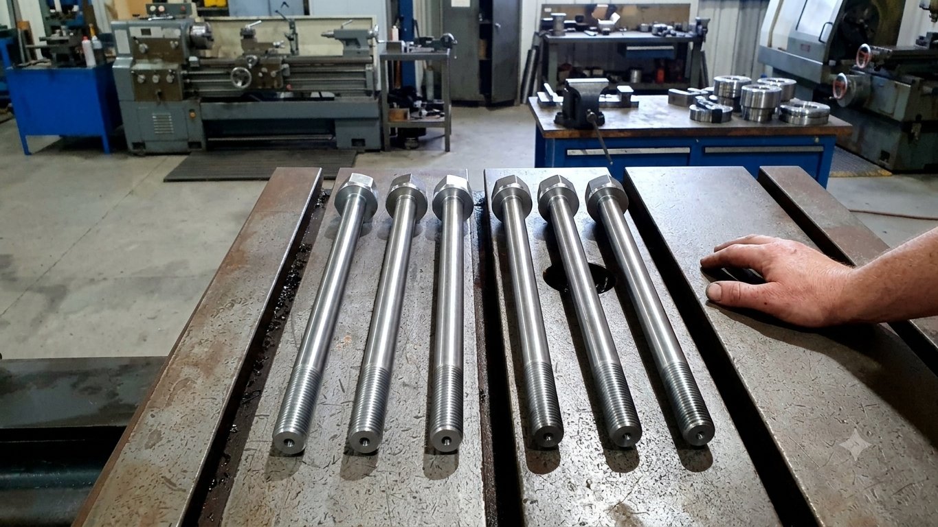 Creating big hex bolts