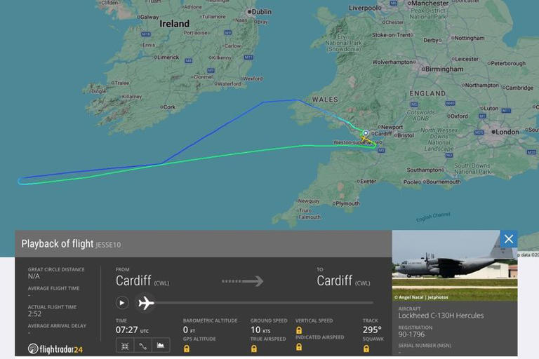 US military plane declares sudden 'mid-flight emergency' over UK