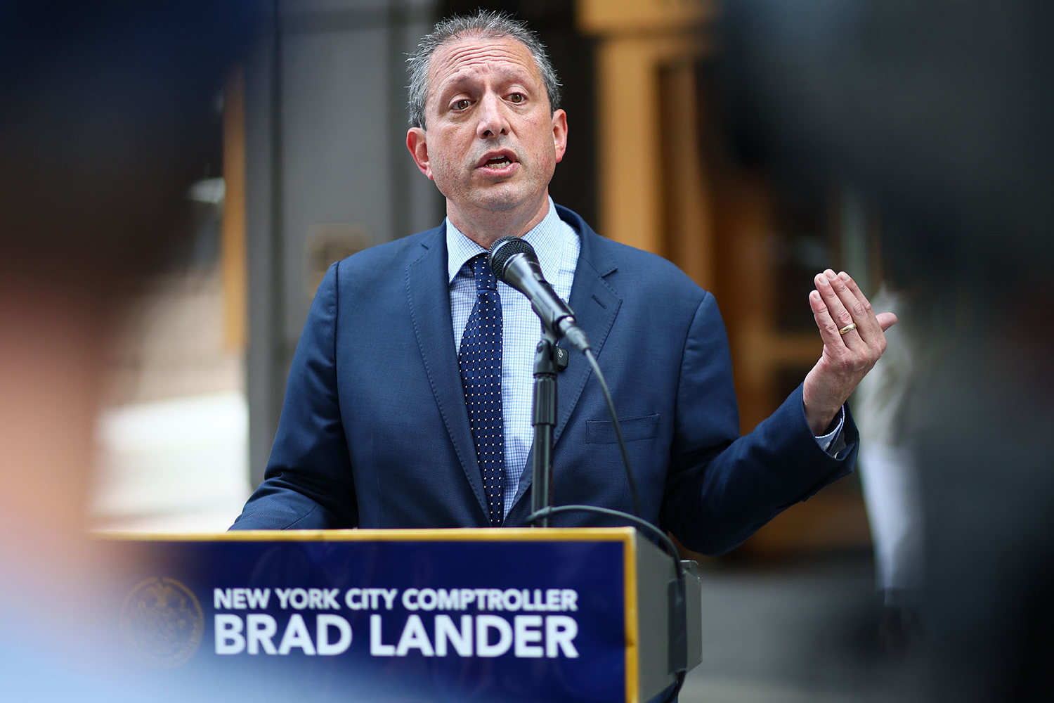 Brad Lander stands trial in New York over September arrest at ICE facility