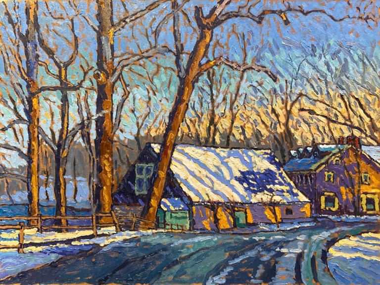 Winter scene selected as signature image for Phillips' Mill juried art show
