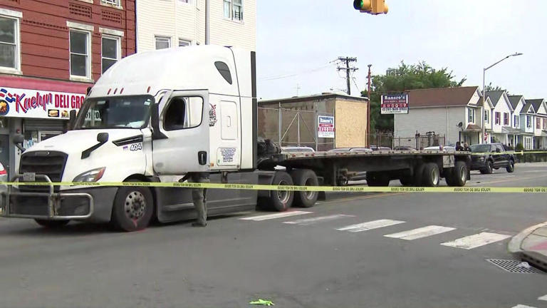 Woman and 2 kids struck by tractor-trailer in Jersey City. "I heard the ...