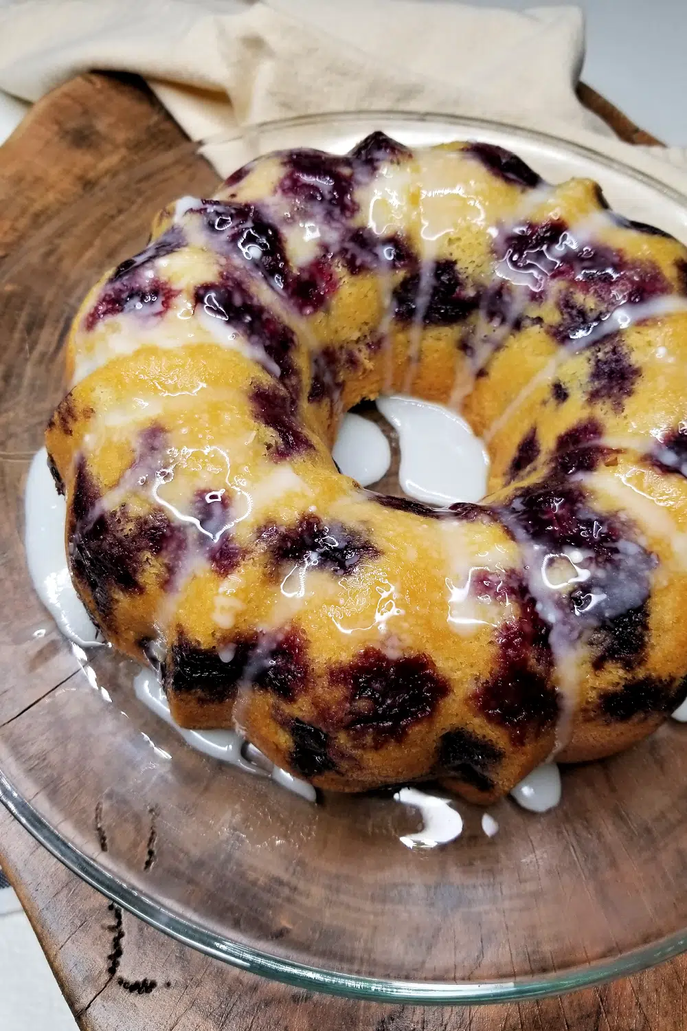 Classic blueberry sour cream pound cake