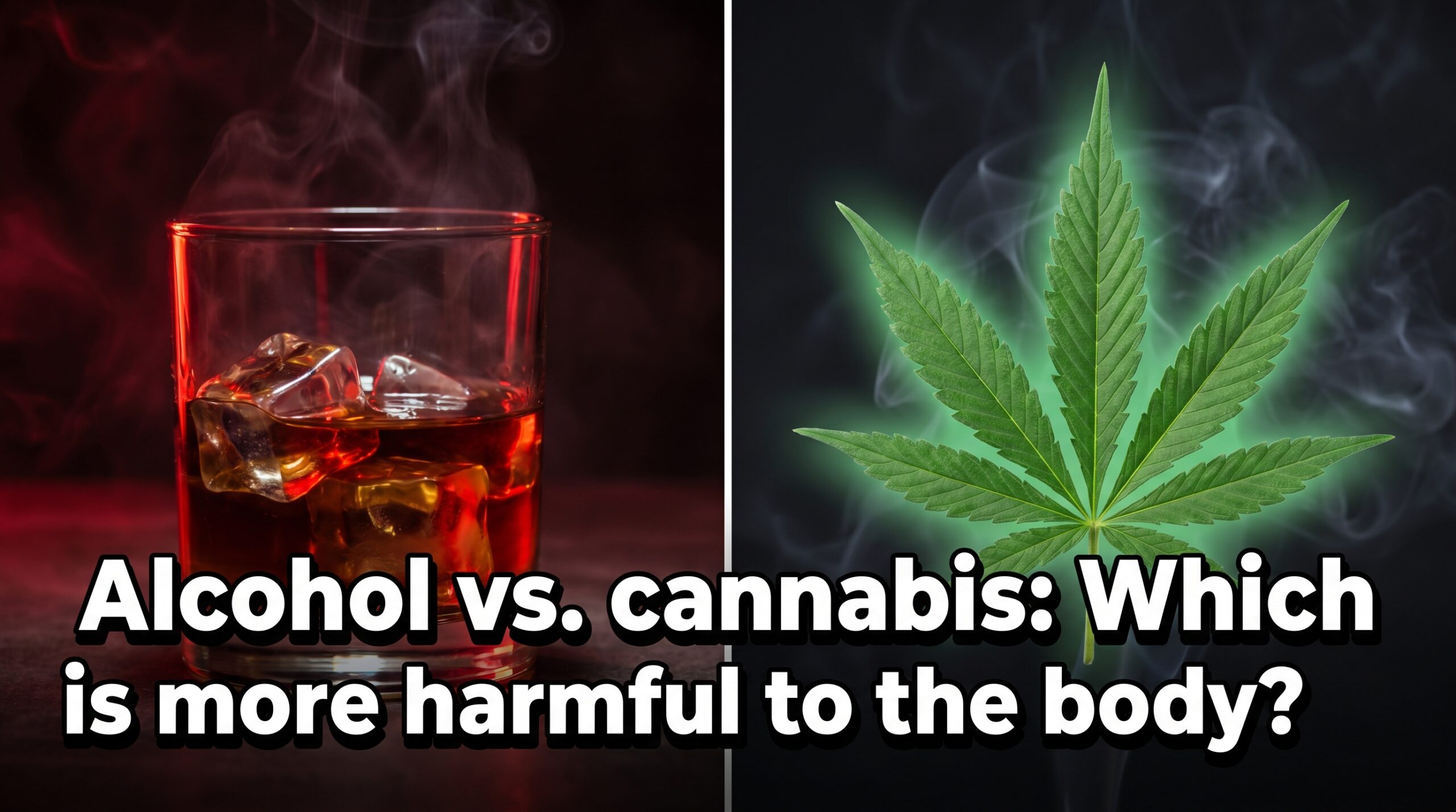 Alcohol vs. cannabis: Which is more harmful to the body?