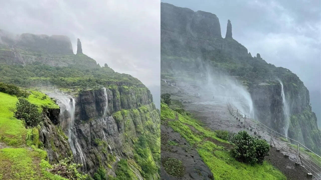 Why are travellers and photographers heading to this unusual waterfall ...